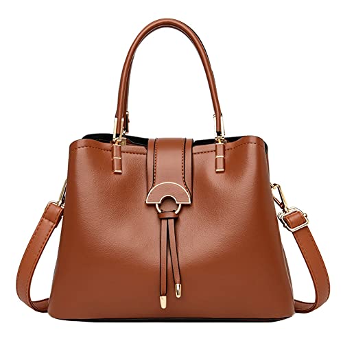 Women Vintage Vegan Leather Tote Hobo Bag Large Chic Shoulder Bag Purse