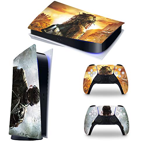 Sword Warrior PS5 Standard Edition Console and Controller 5 Controller Skin Set - PlayStation 5 Vinyl