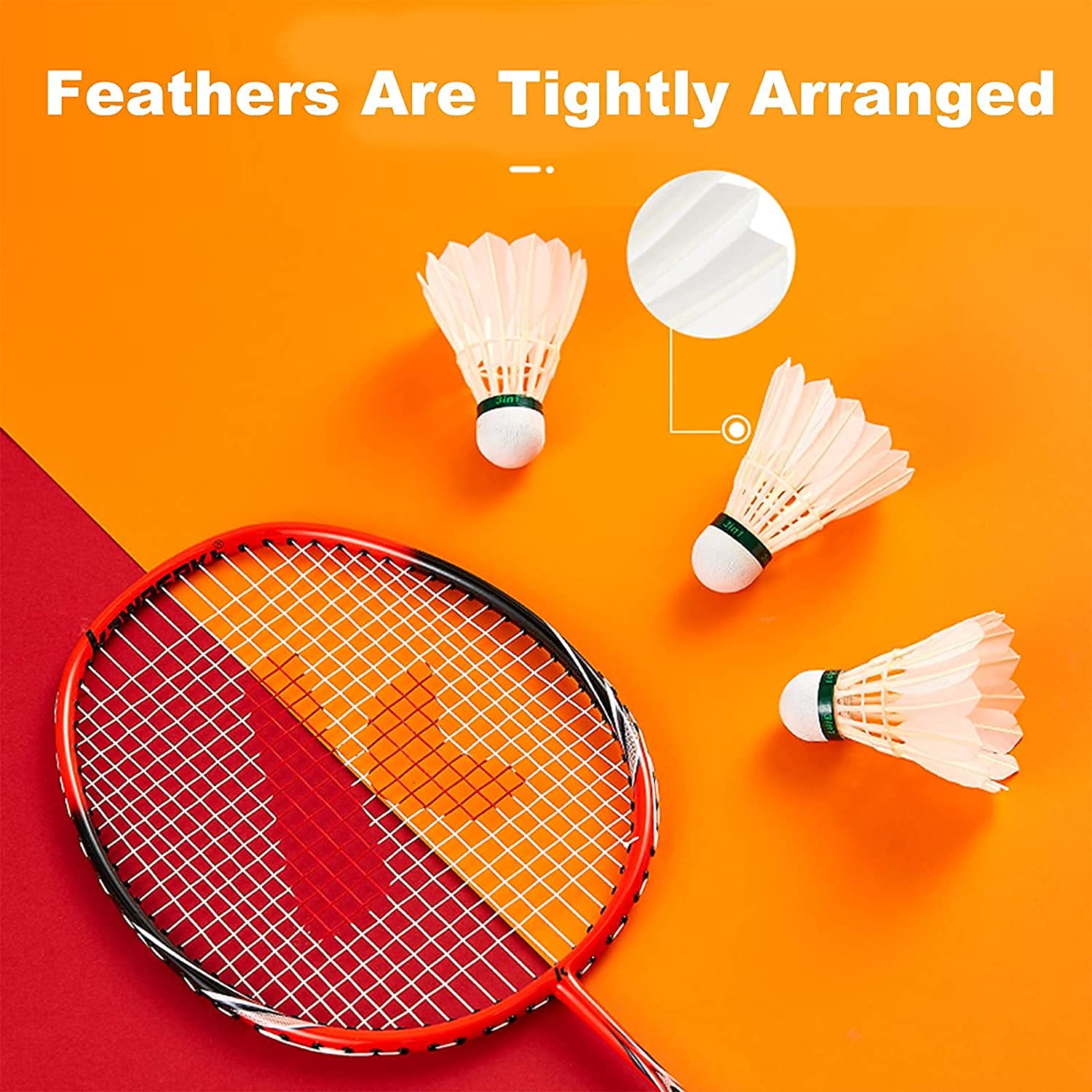 vicleo Badminton Birdies Shuttlecocks 12 Pack,3 in 1 Technology with Durable & Stable,Kawasaki Badminton King Kong Series for Beginners and Training Indoor & Outdoor