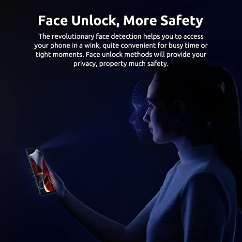 Xgody X60 Pro Unlocked Smartphones, 6.5 Inch Android 9.1 OS Cheap Cell Phones, 2022 4G Dual 5MP Camera and Dual SIM Phones, 3000mAh Massive Battery, Face Recognition (Black)