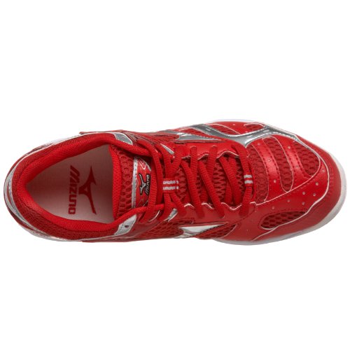 Mizuno Women's Wave Spike 13 Volleyball Shoe, Red/Silver