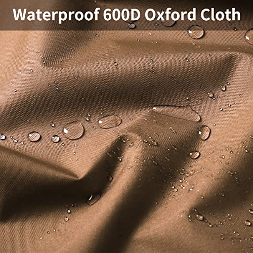 YUNCE 4ft Firewood Rack Cover, Outdoor Log Rack Covers, 600D Waterproof Cover for Wood Rack