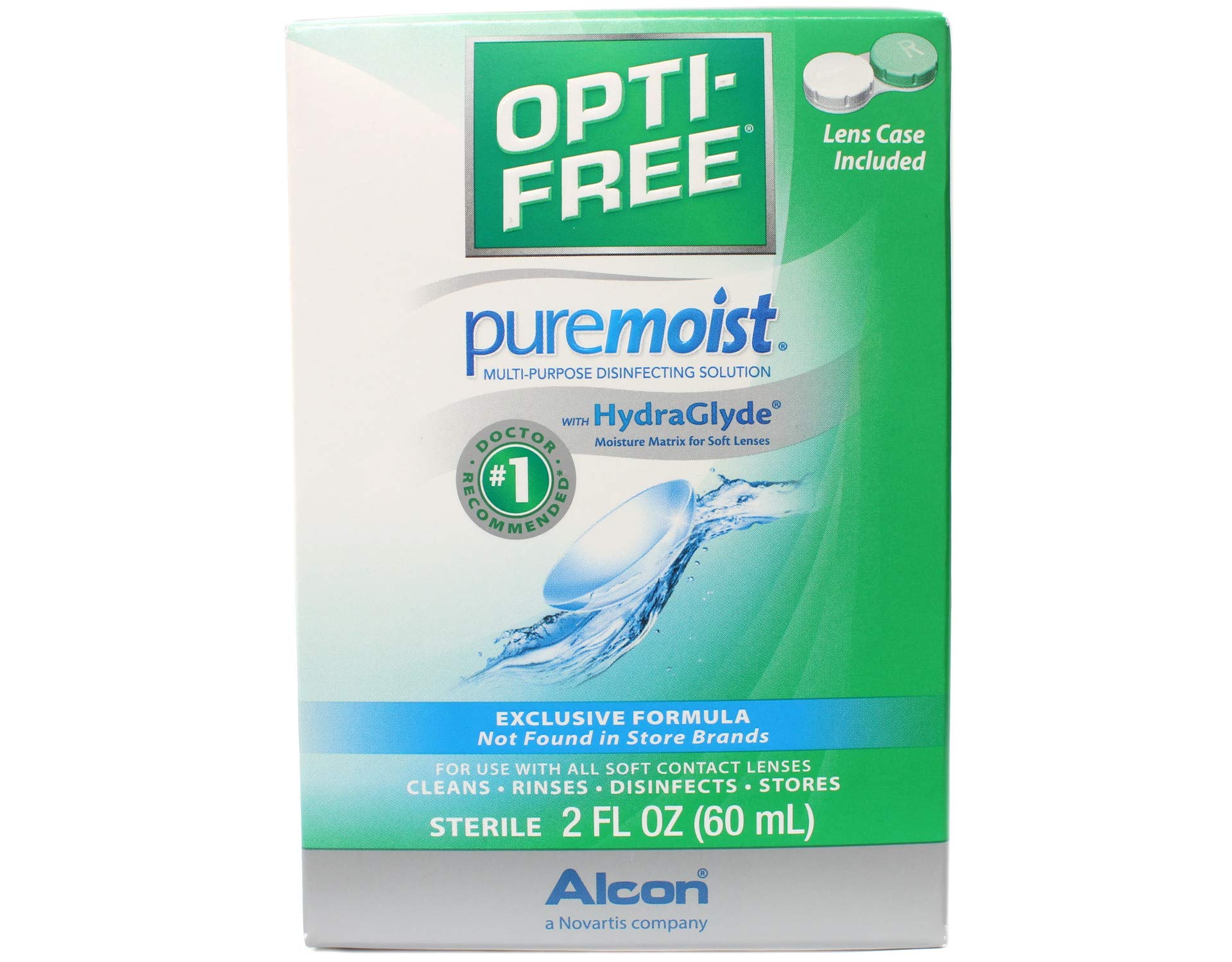 Opti-Free Puremoist Multi-Purpose Disinfecting Solution - 2 oz, Pack of 3