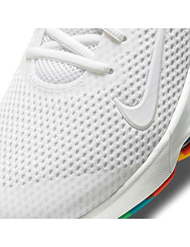 Nike Men's Lebron Witness IV Basketball Shoes, White/Multi-color, 8.5