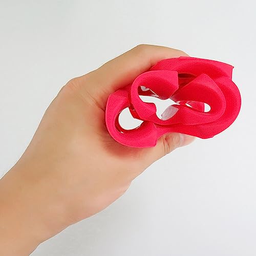 QUUPY 2PCS Red Foldable Silicone Wine Stacker Bottle and Can Easy Stacker Bottle Stacking Mat Can Holder Rack Space Saver Organizer for Refrigerator Pantry Countertop Cabinet