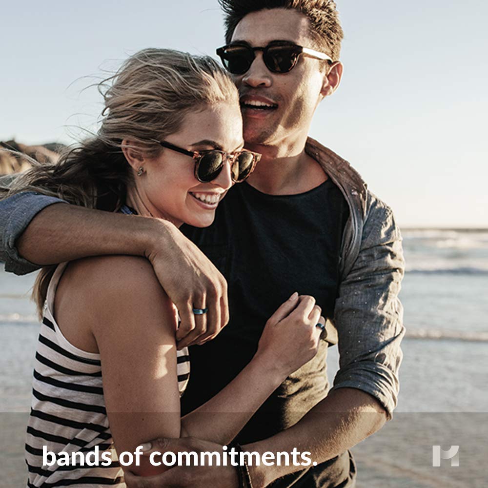 P. Manoukian Tungsten Carbide Wedding Band Ring 10mm for Men Women Black Interior with Black Exterior Flat Cut Brushed Polished Comfort Fit Anniversary Size 9