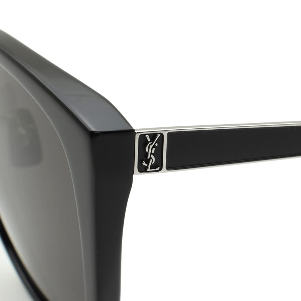 Saint Laurent SL M71/K 001 Black Plastic Cat-Eye Sunglasses Black Lens