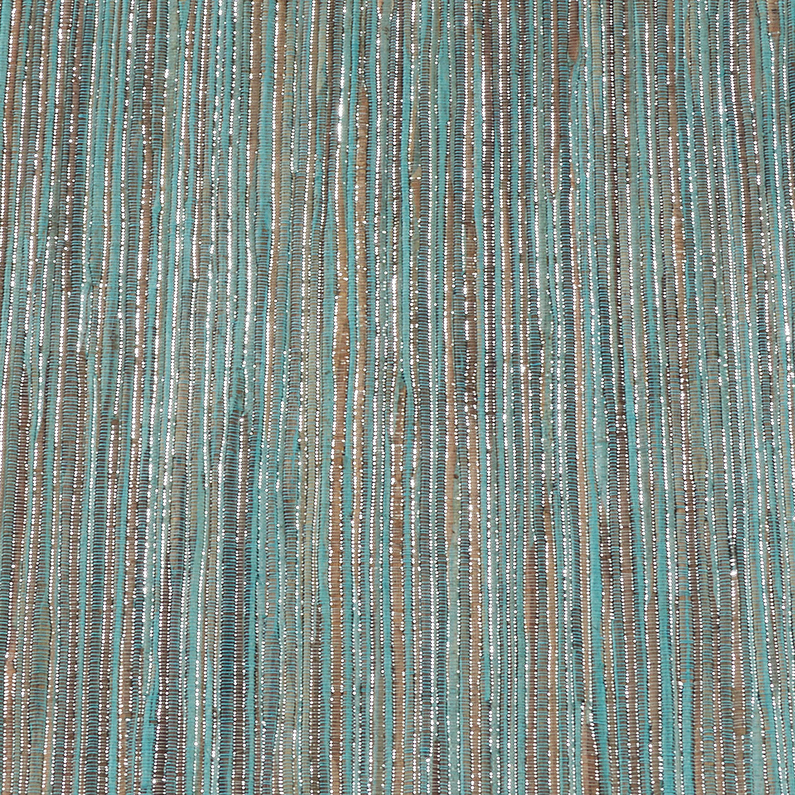SARO LIFESTYLE 217.TQ14108B Melaya Collection Shimmering Woven Nubby Water Hyacinth Table Runner, 14" x 108", Turquoise