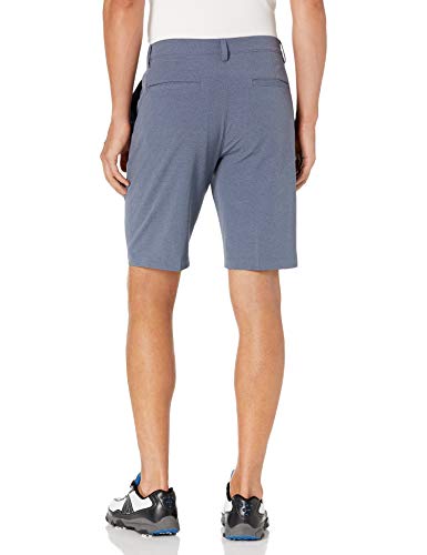 PGA TOUR Men's Flat Front Dobby Golf Short, Denim Heather, 42