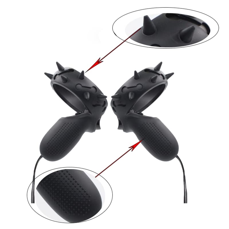 Silicone Controller Strap Protective Cover for Quest/Rift S Non-Slip and Shockproof Dual Protection