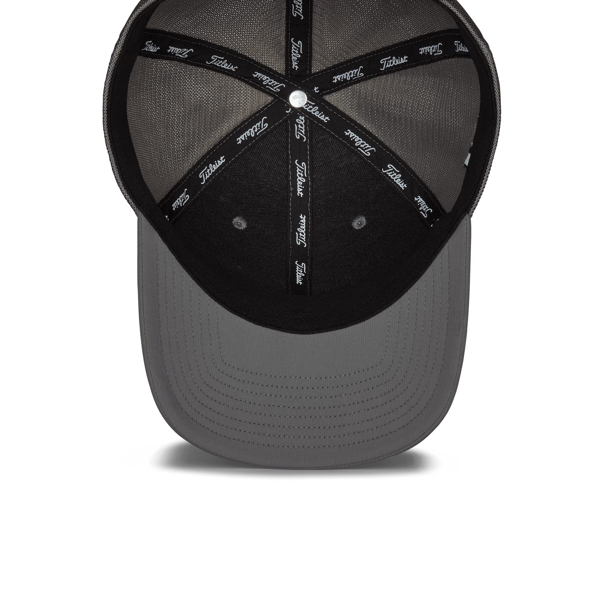 Titleist Womens Tour Sports Mesh Golf Hat, Charcoal/White, Medium-Large US