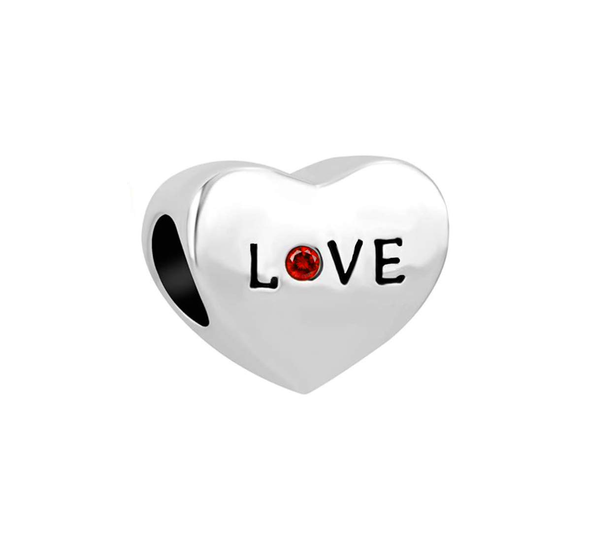 TGLS Heart Jigsaw Puzzle Autism Awareness Charm Compatible With Pandora Charms Bracelets