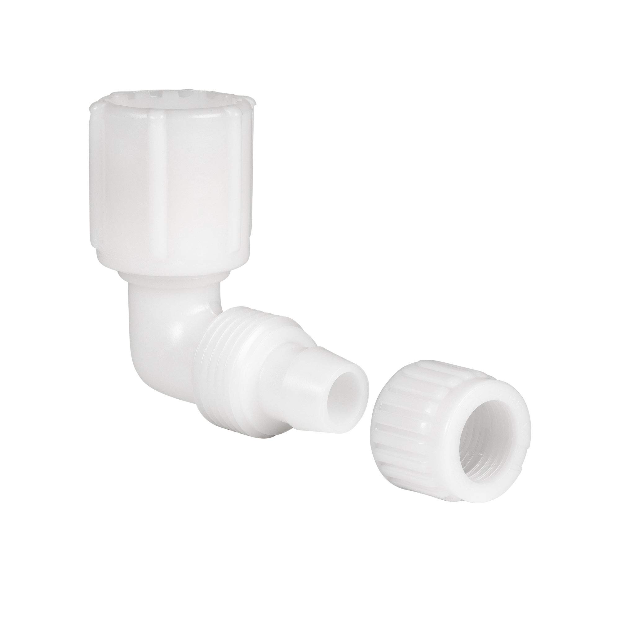 RecPro RV Plumbing Hardware | 06816 | 1/2" Compression to Swivel Faucet Elbow Adapter | 90-Degree Fitting | Pex Pipe/Tubing Fittings (2 Fittings)
