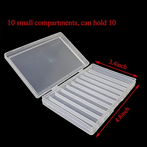 PZRT 1 PCS storage box with 10 compartments for storage of milling cutters, taps, drills and turning tools with a diameter of 10mm or less and a length of 80mm or less