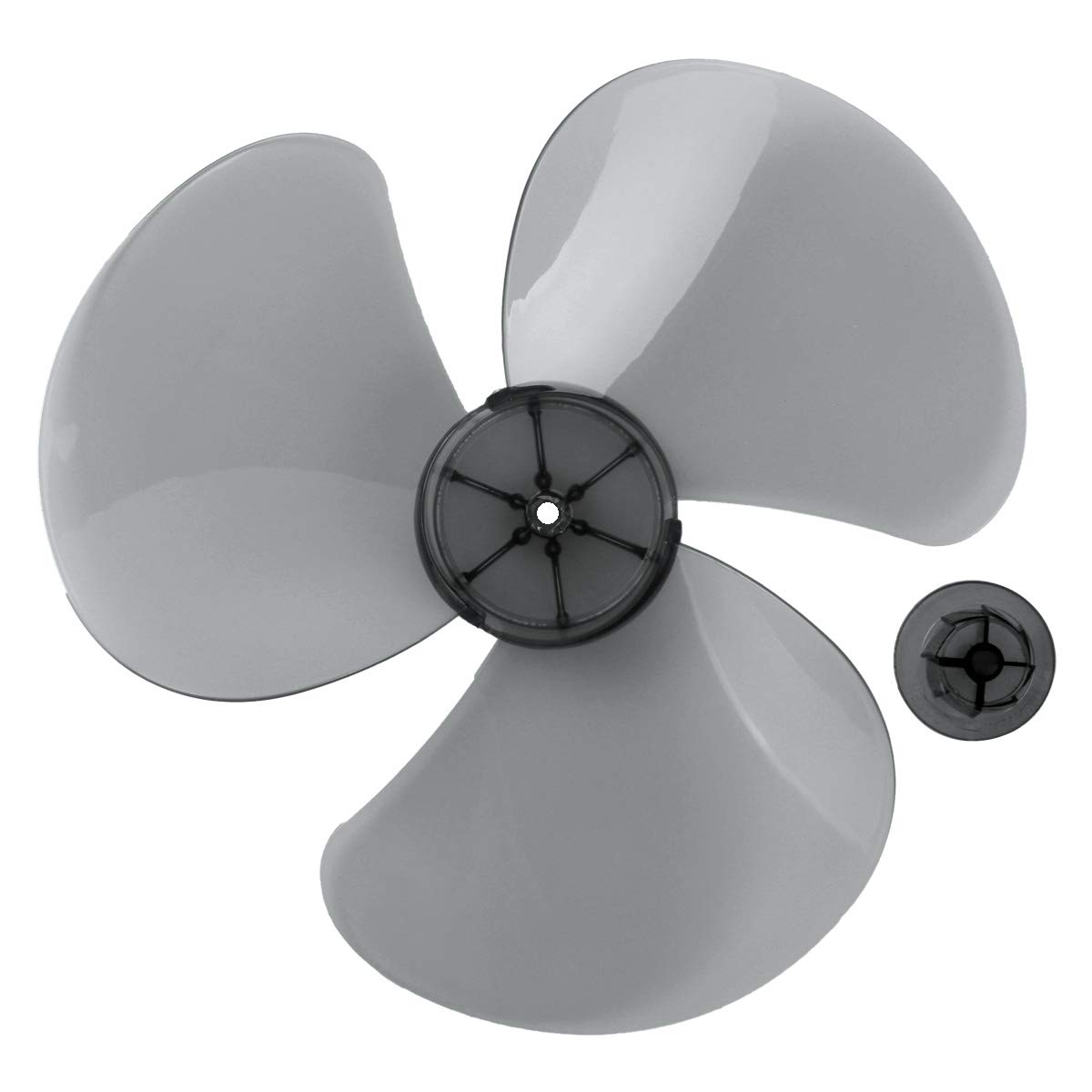 YiZYiF Plastic Round Bore Fan Blade 3/5 Leaves Replacement Electric Fan Leaves for Standing Pedestal Fan Table Fanner General Accessories Grey A 18 Inch