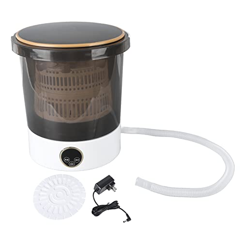 Portable Washing Machine, 6L 30W Portable Washer Small Washer with Drain Bucket Small Items, Ideal Choice for Camping, RV, Travel, Small Spaces, Lightweight and Easy to Carry