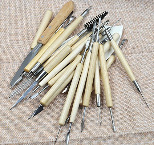 Woomartt Pro Pumpkin Carving Tools- Halloween Sculpting Kit with 22 Double Sided Pieces and Storage Bag for Jack-O-Lanterns and More