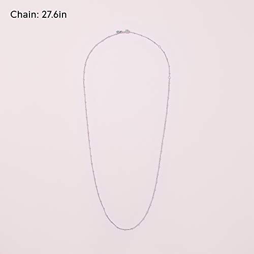 Pandora Jewelry Beaded Sterling Silver Necklace, 27.6"