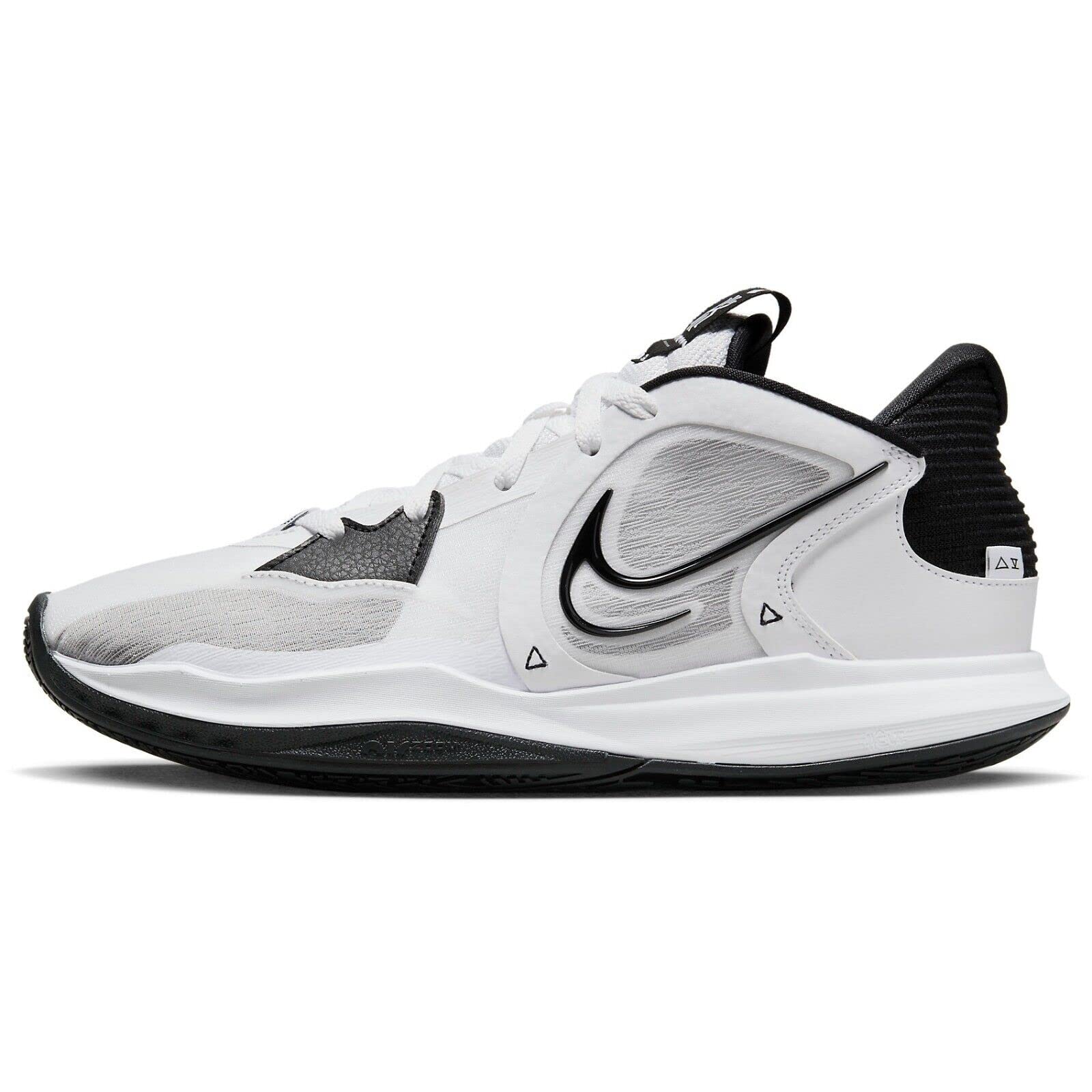 Nike Kyrie Low 5 (Team) TB White/White/Black DO9617-100 Men's Basketball Shoes (us_Footwear_Size_System, Adult, Men, Numeric, Medium, Numeric_8_Point_5)