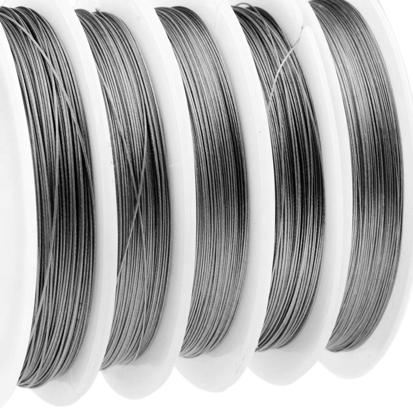 MUXSAM 50M Fishing Steel Wire Sea Fishing Lines 7 Strands Cover Plastic Waterproof