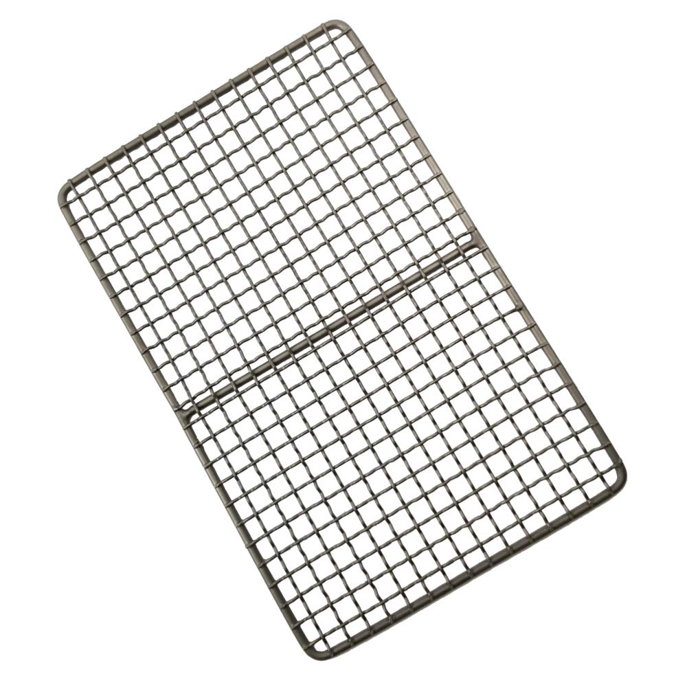 TITAN MANIA Titanium Mesh Camping Grill, Folding Camping Table, Portable Camping Table, Side Table, Griddle, Lightweight, Sturdy, Outdoor Gear, Camping Equipment