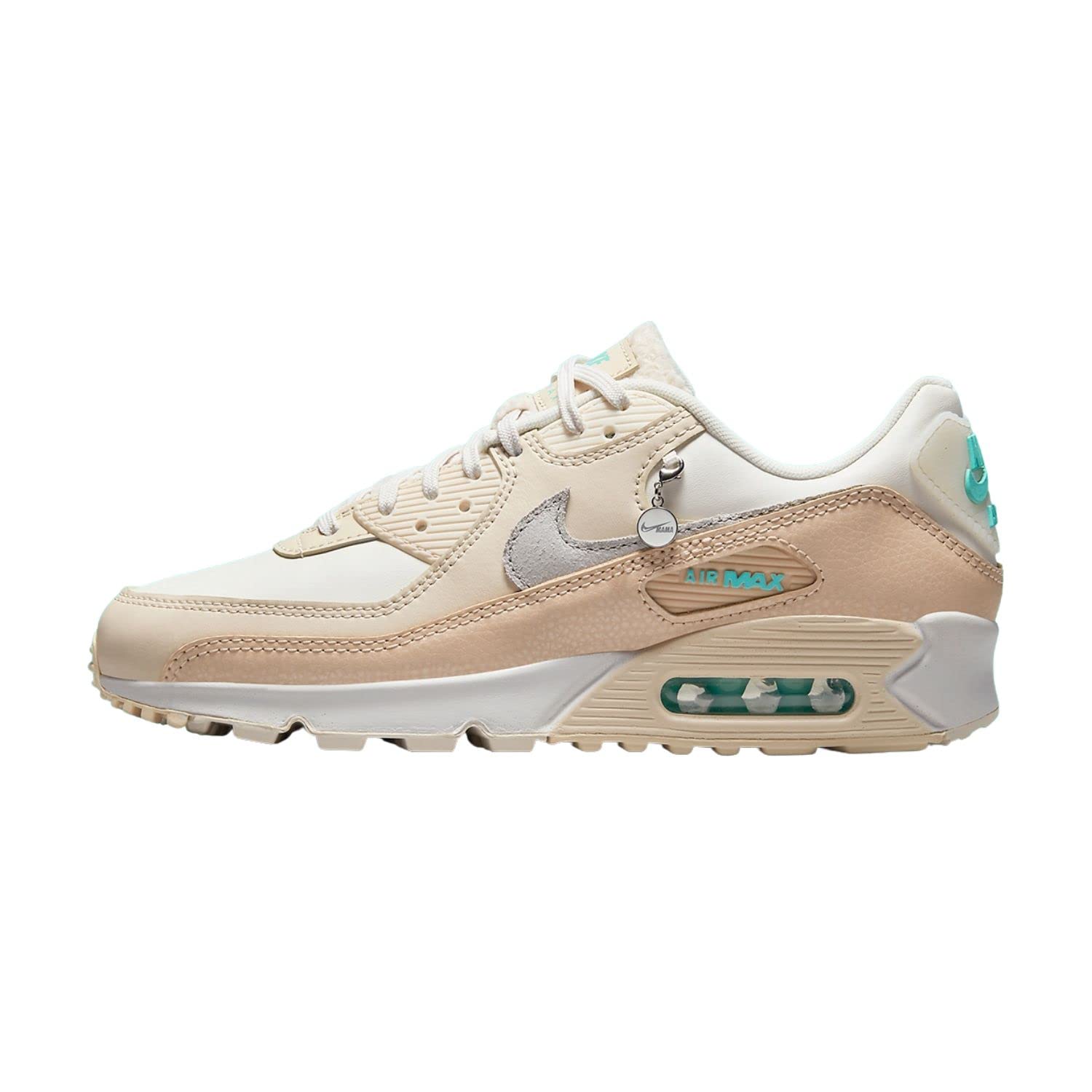 Nike Women's Air Max 90 Shoe, Phantom/Metallic Silver, 7