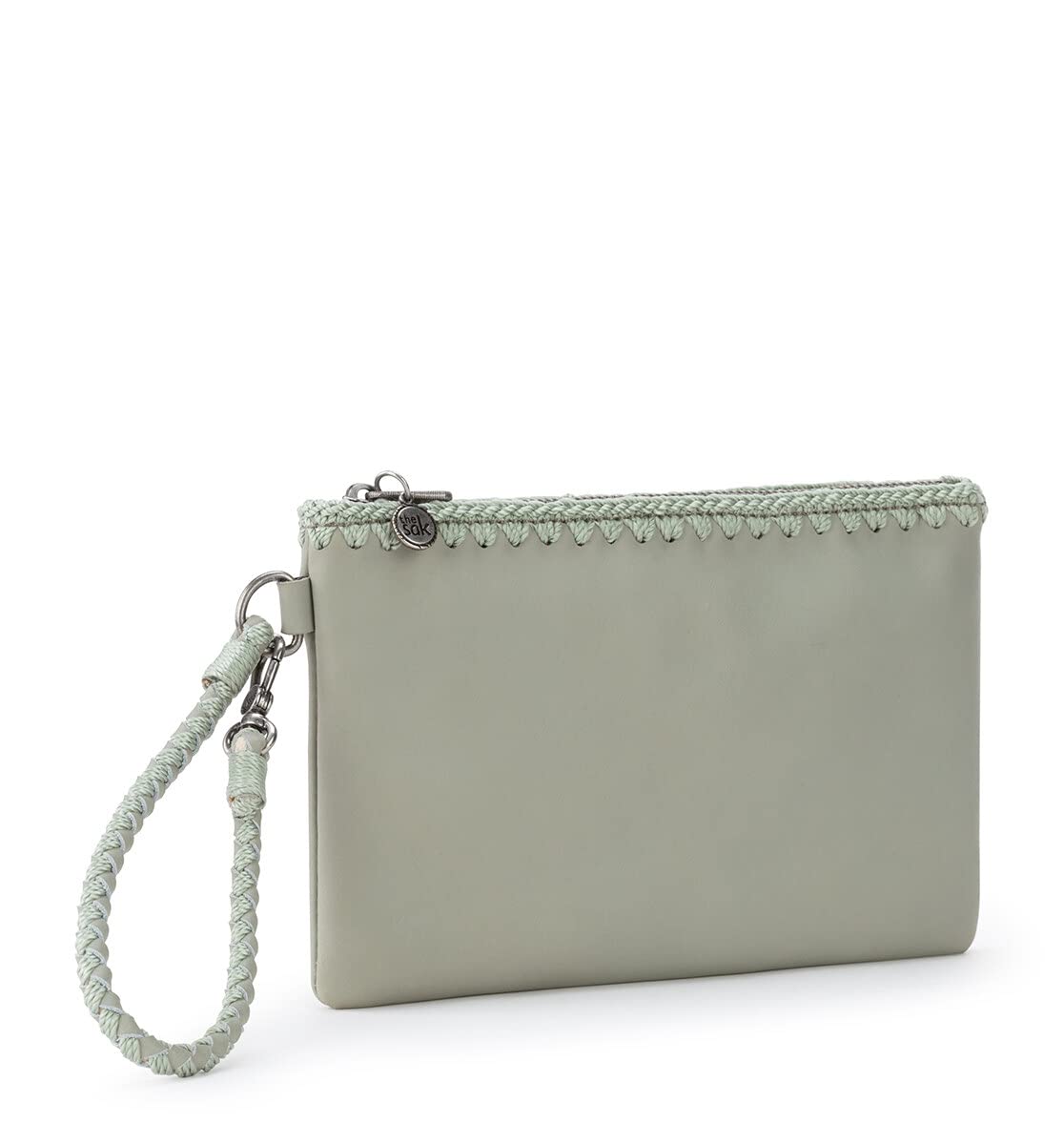 The Sak Vita Wristlet in Leather, Convertible Design with Adjustable Straps, Meadow