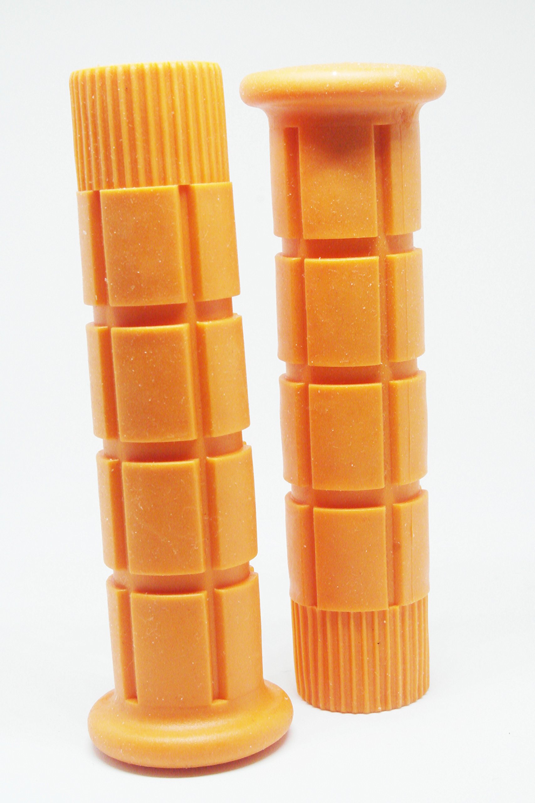 Muzglobal Handlebar End Grips Road Mountain Bike Bicycle Soft Rubber (Orange)