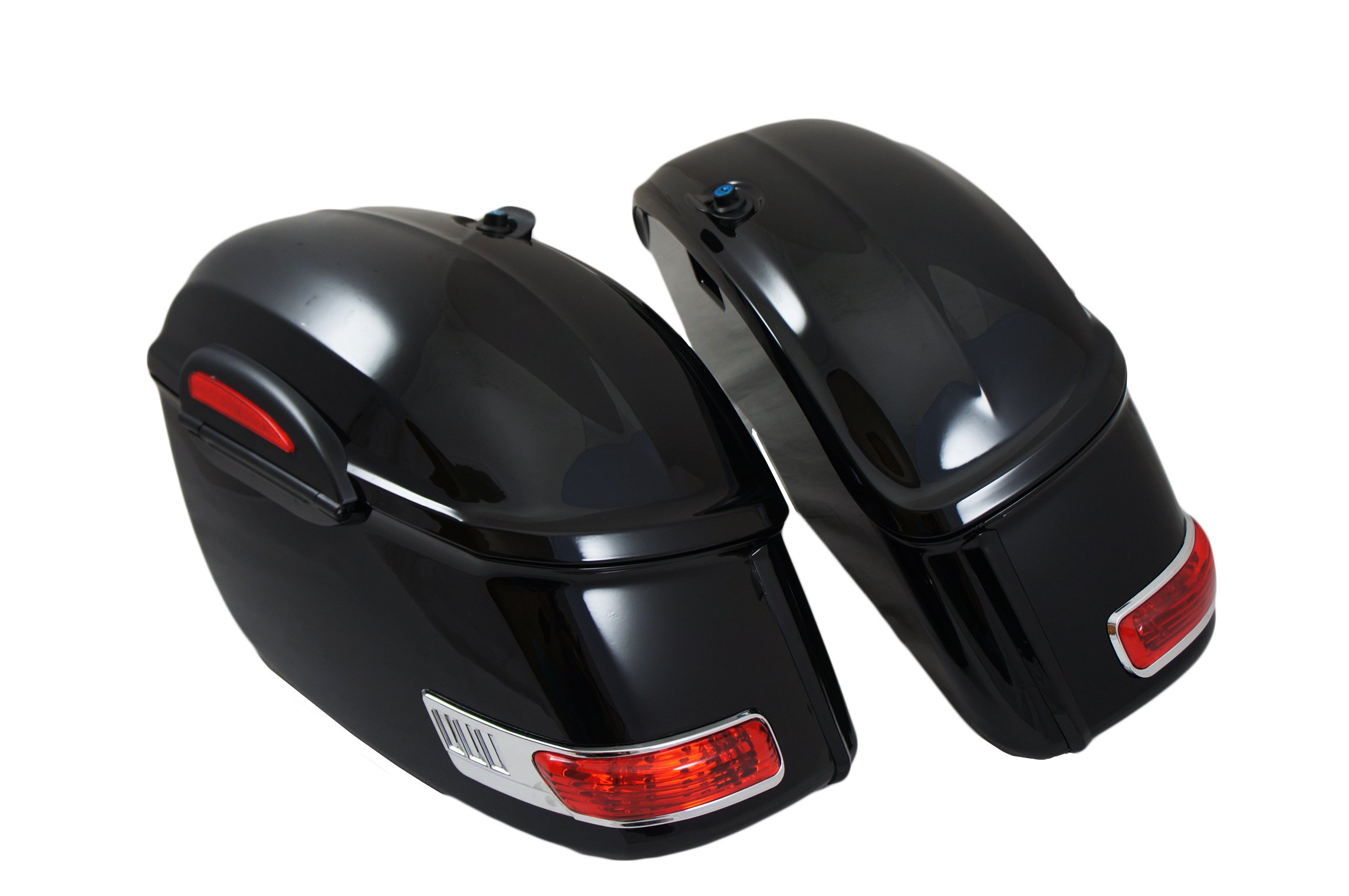 Mutazu 283900002 Vivid Black RS Hard Saddlebags