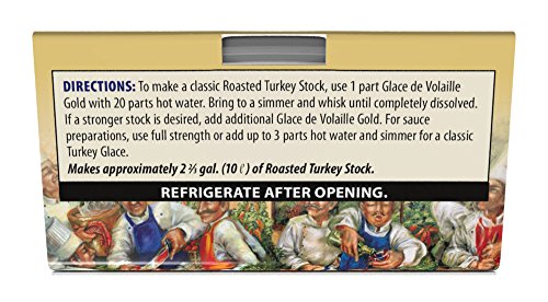 More Than Gourmet Glace De Volaille Gold, Roasted Turkey Stock, 16-Ounce Packages