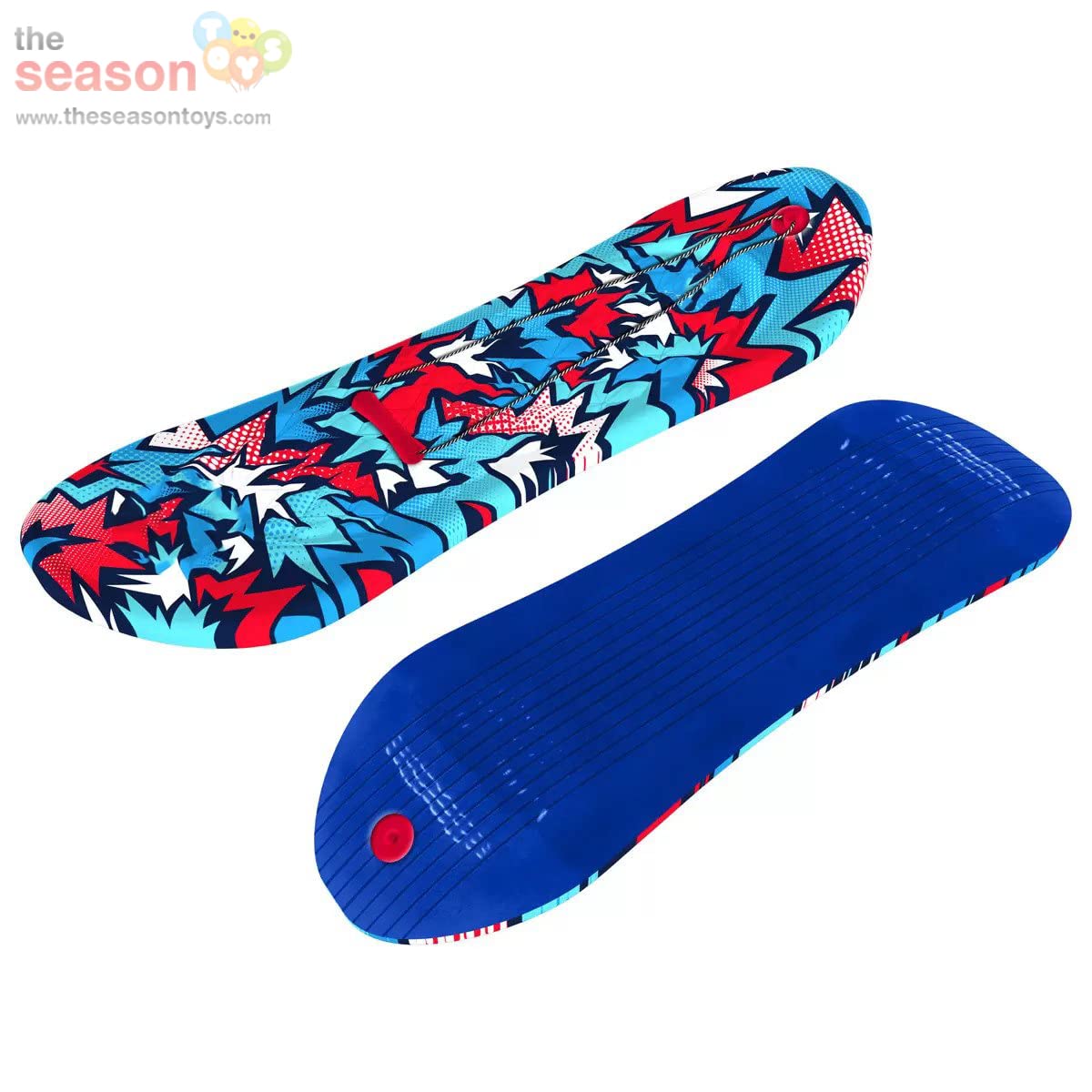 The Season Toys 48″ Kids’ Foam Snowboard Soft Winter Sled for Kids, Blue