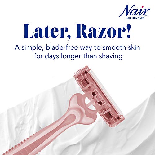 Nair Hair Remover Bladeless Shave Whipped Crème, Painless Hair Removal, 5 Oz Can