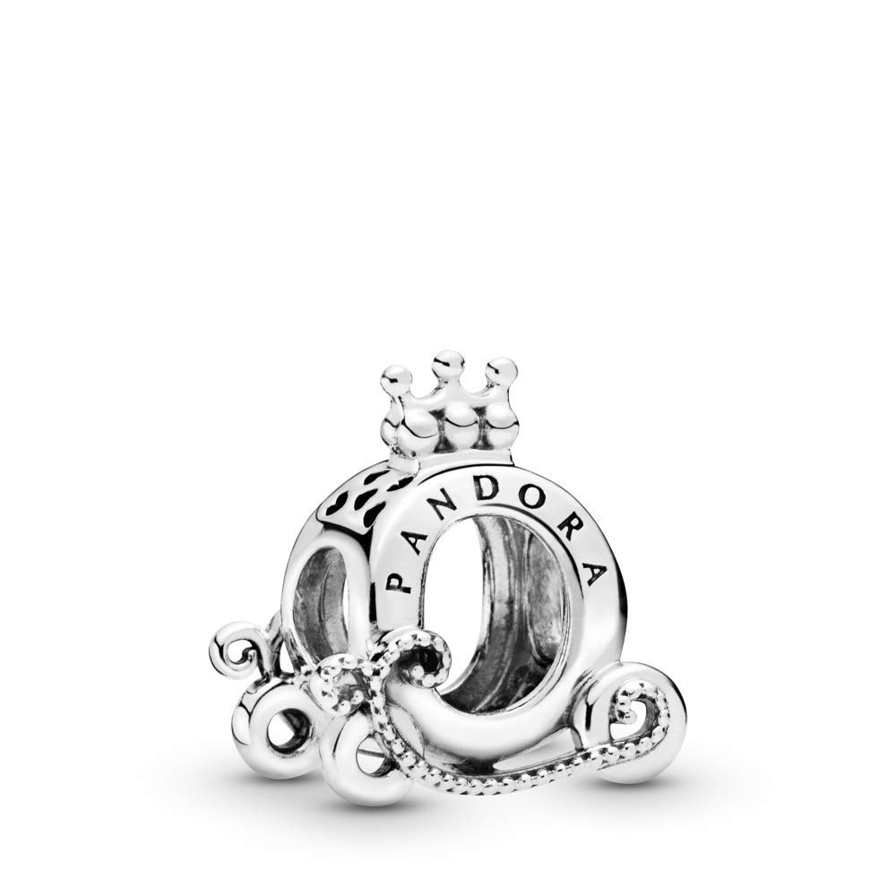 PANDORA Jewelry Polished Crown O Carriage Sterling Silver Charm