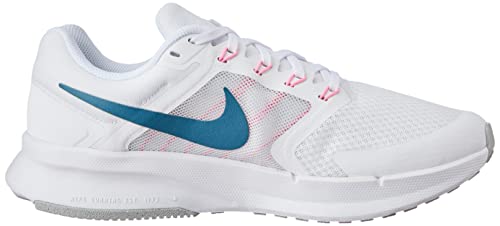 Nike Women's Run Swift 3 Sneakers, White/Aqua (Run Swift 3) Dr2698-100, 7.5