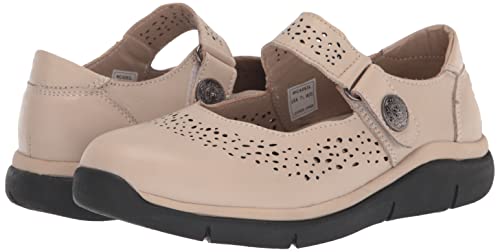 Propét Womens Selena Mary Jane Flat,Cream,10.5 Wide US