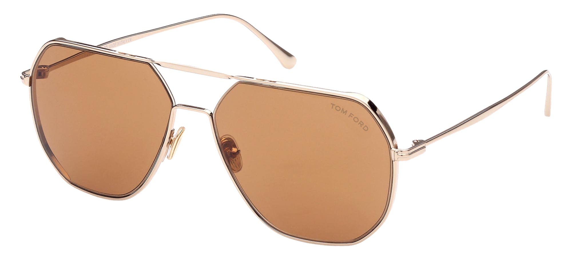 Tom Ford Navigator Sunglasses TF852 Gilles-02 28E Gold 59mm FT0852