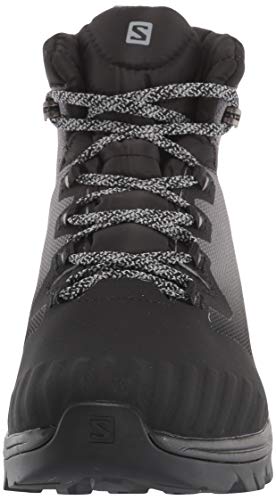 Salomon VAYA Blaze Thinsulate CLIMASALOMON Waterproof Winter Boots for Women Snow, Black/Black/Quiet Shade, 10