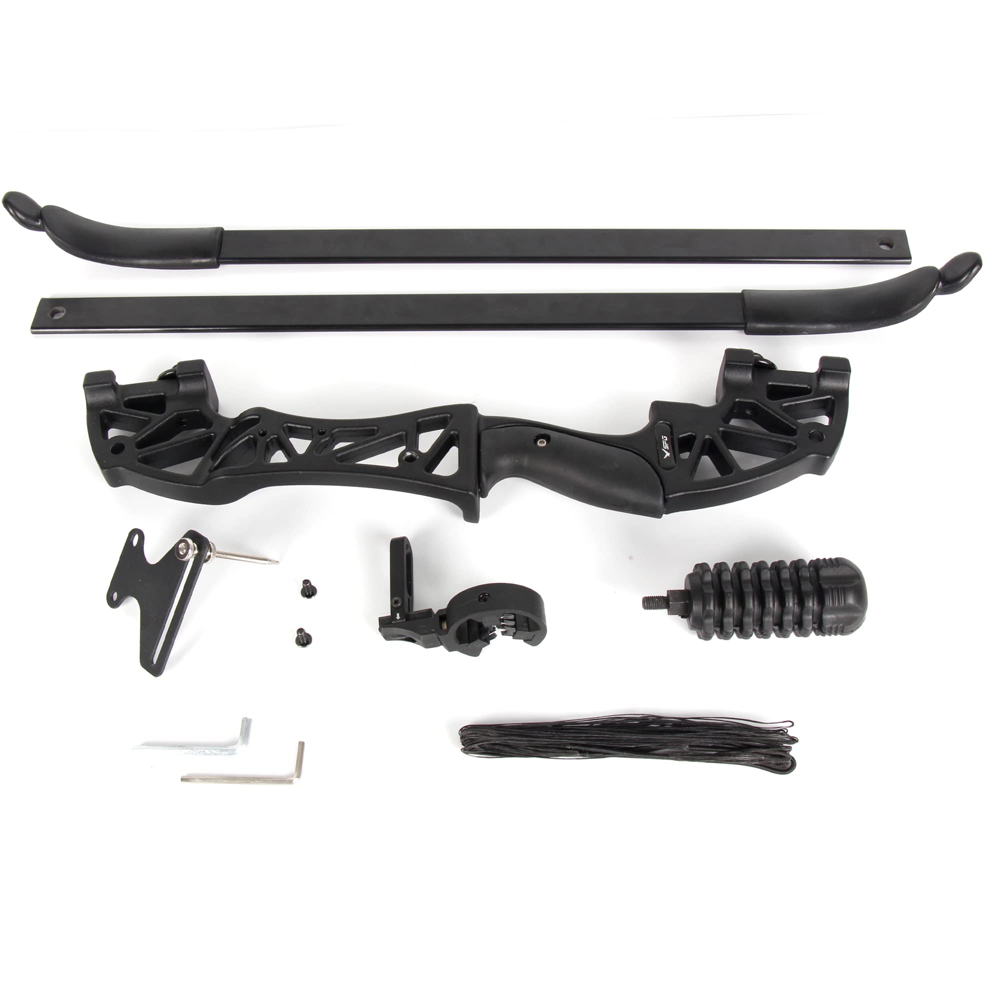 The7boX 40lb 53" Archery Set,Recurve Bows for Adults Right Hand with 6 Mixed Carbon Arrows, 3 Broadheads, Arrow Holder, Single Needle Sight for Beginner Outdoor Hunting and Target Practice