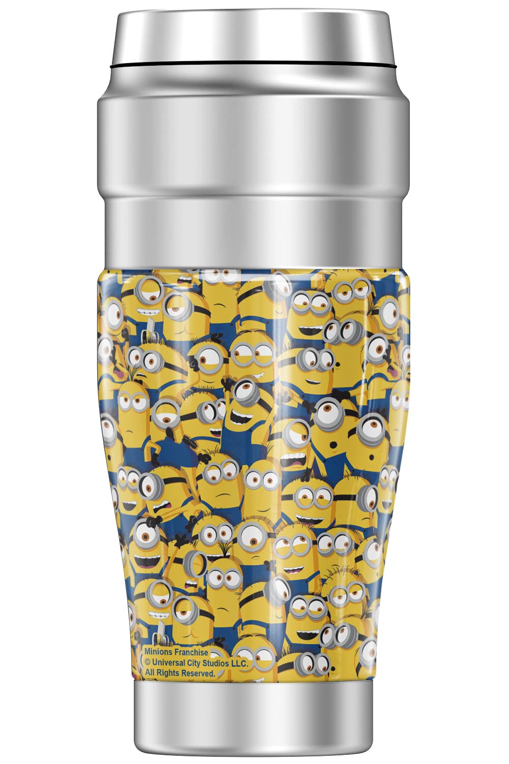 THERMOS Minions OFFICIAL Group Pattern STAINLESS KING Stainless Steel Travel Tumbler, Vacuum insulated & Double Wall, 16oz