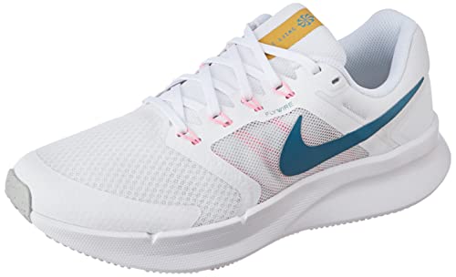 Nike Women's Run Swift 3 Sneakers, White/Aqua (Run Swift 3) Dr2698-100, 7.5