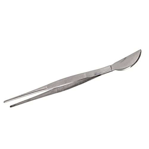 VINGVO Bonsai Tweezers, Edges Bonsai Tweezers Tool Ergonomic Handle Wear Resistant Rust Proof (Straight)