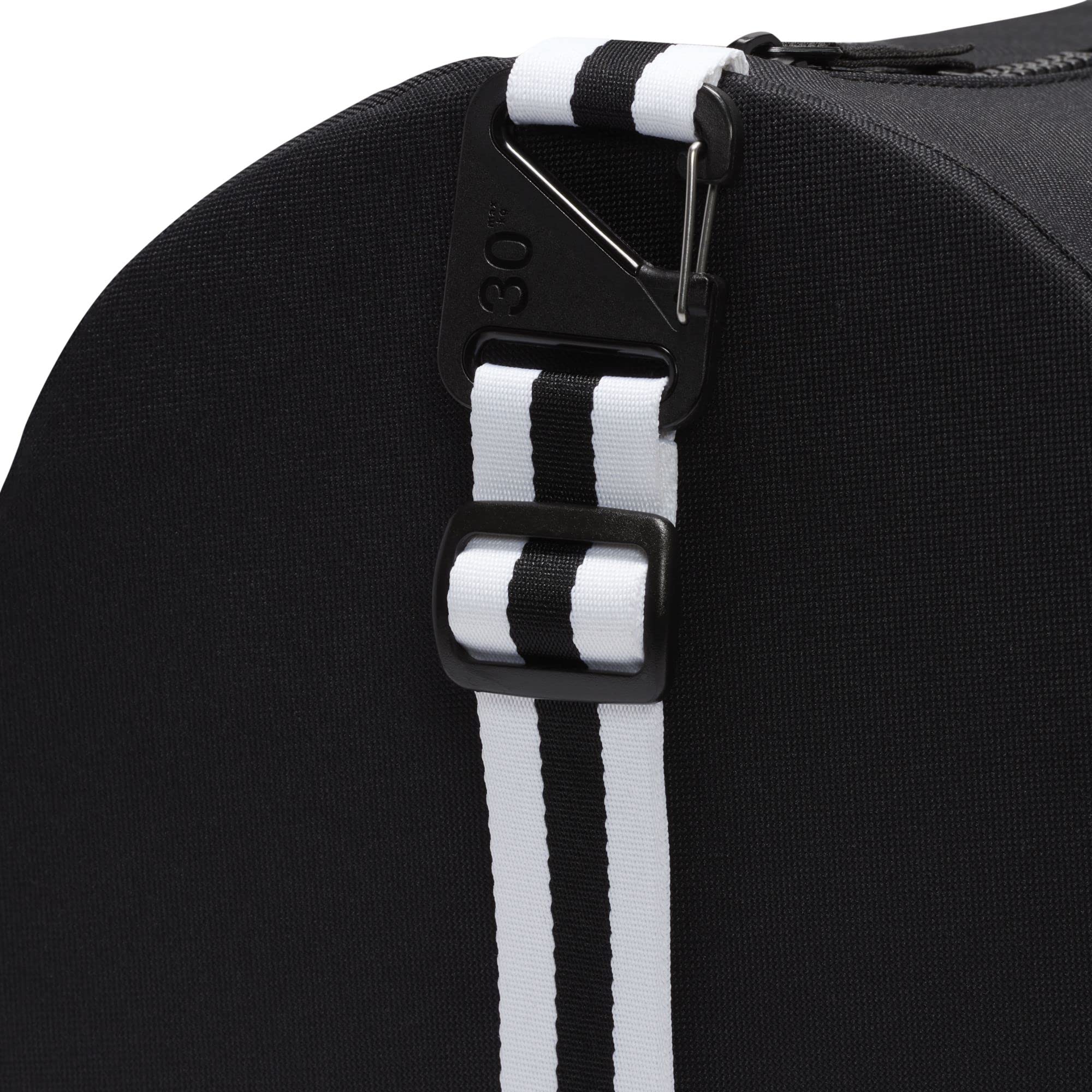 Nike Swoosh Unisex Heritage Duffel Bag - Black/White - DQ7611-010