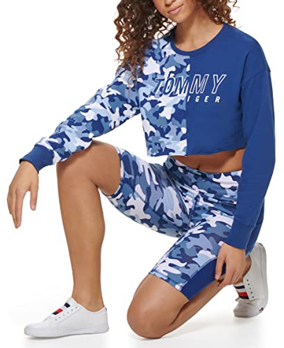 Tommy Hilfiger Womens Sport Bike Short,Deep Blue,Medium