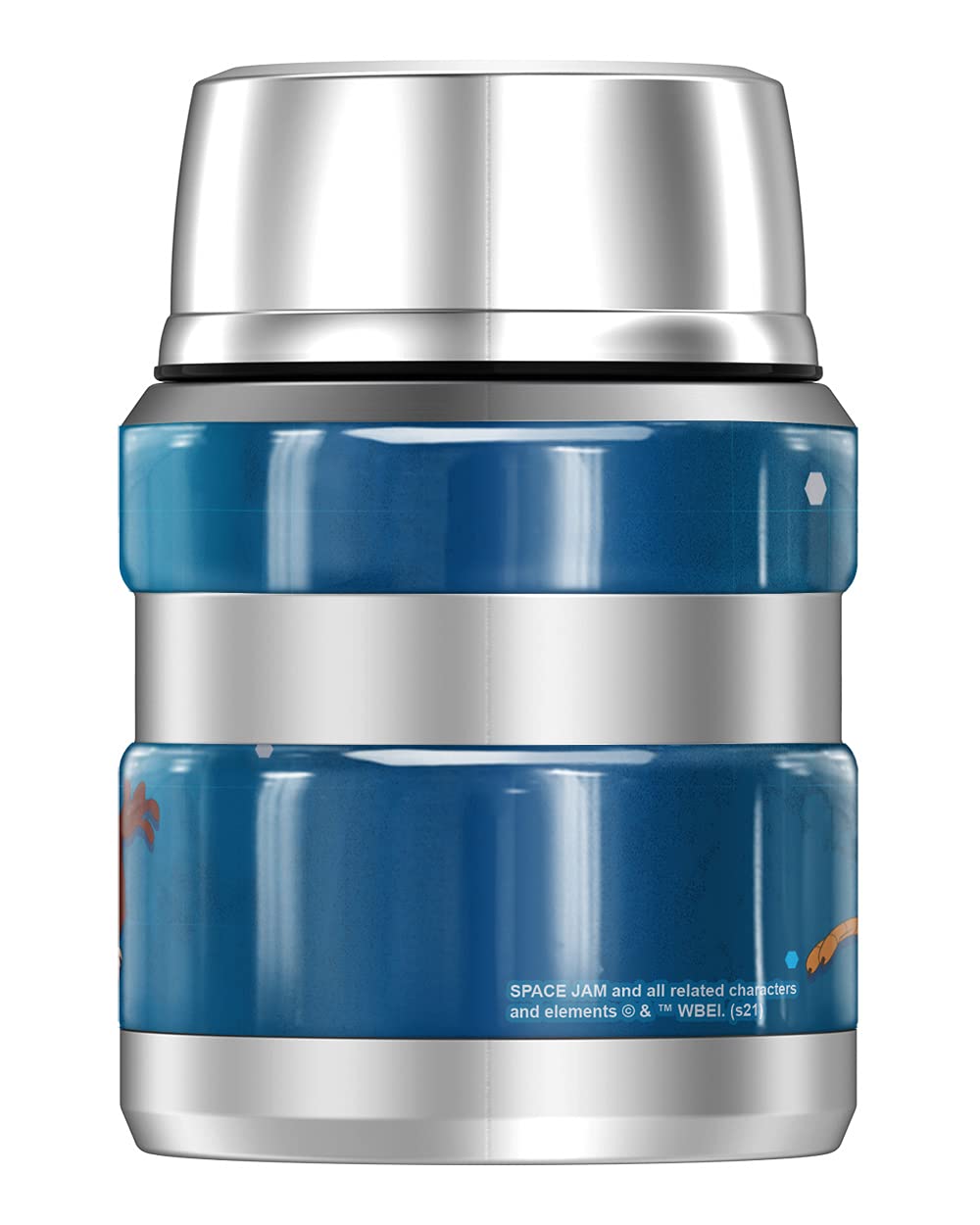 THERMOS Space Jam: A New Legacy Toon Squad Group Shot STAINLESS KING Stainless Steel Food Jar with Folding Spoon, Vacuum insulated & Double Wall, 16oz