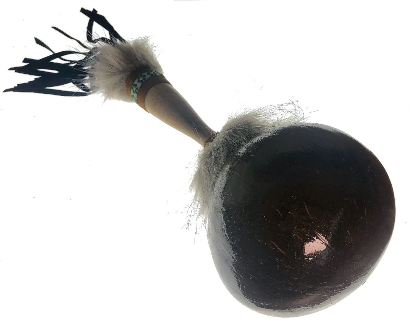 Shaman Maraca - Rainforest Coconut Witch doctor Tribal Ritual Shaker Ceremonial Rattle
