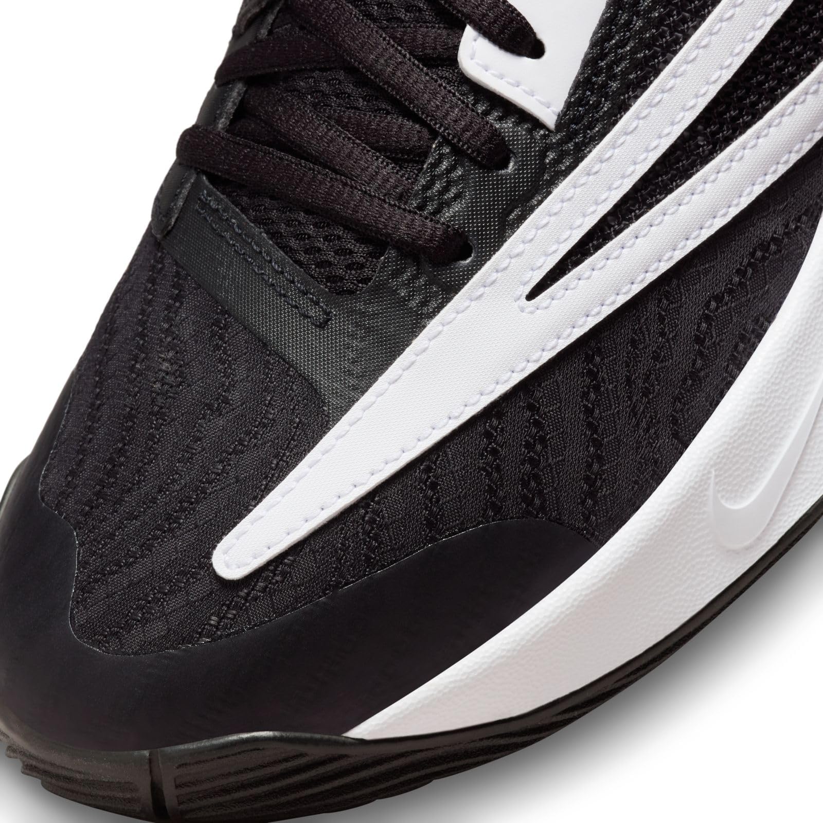 NIKE Men's Sneaker Three Quarters Tall, Black Black White White, 7