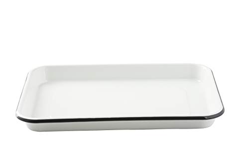 TableCraft 10347 White Enamel 1/4 Size Sheet Pan