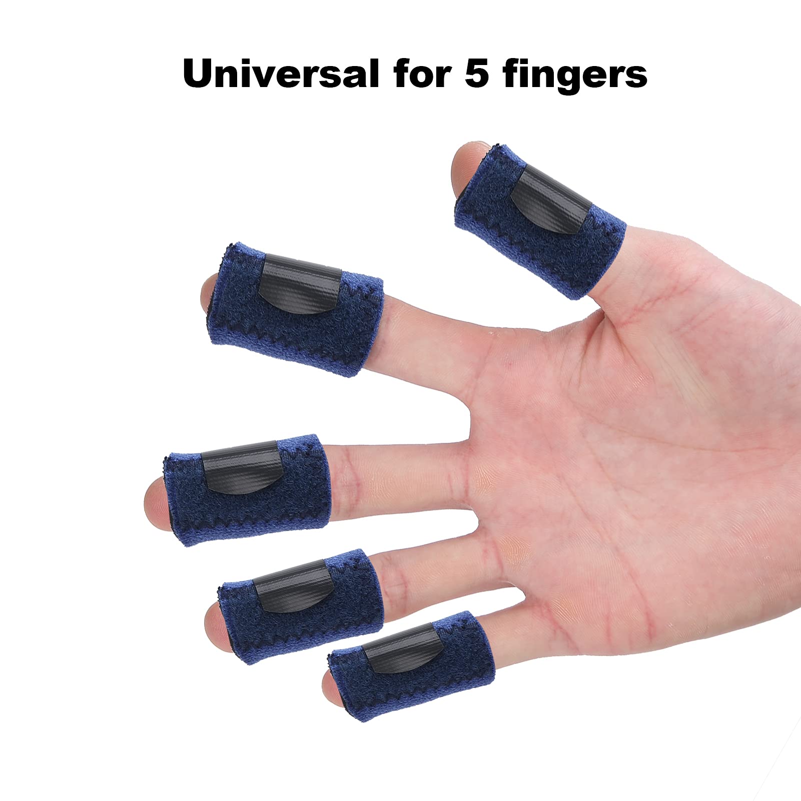 Shanrya Finger Brace, Finger Stabilizer Finger Splint Good Viscosity 4.5 X 1.8in for Ligament Injury