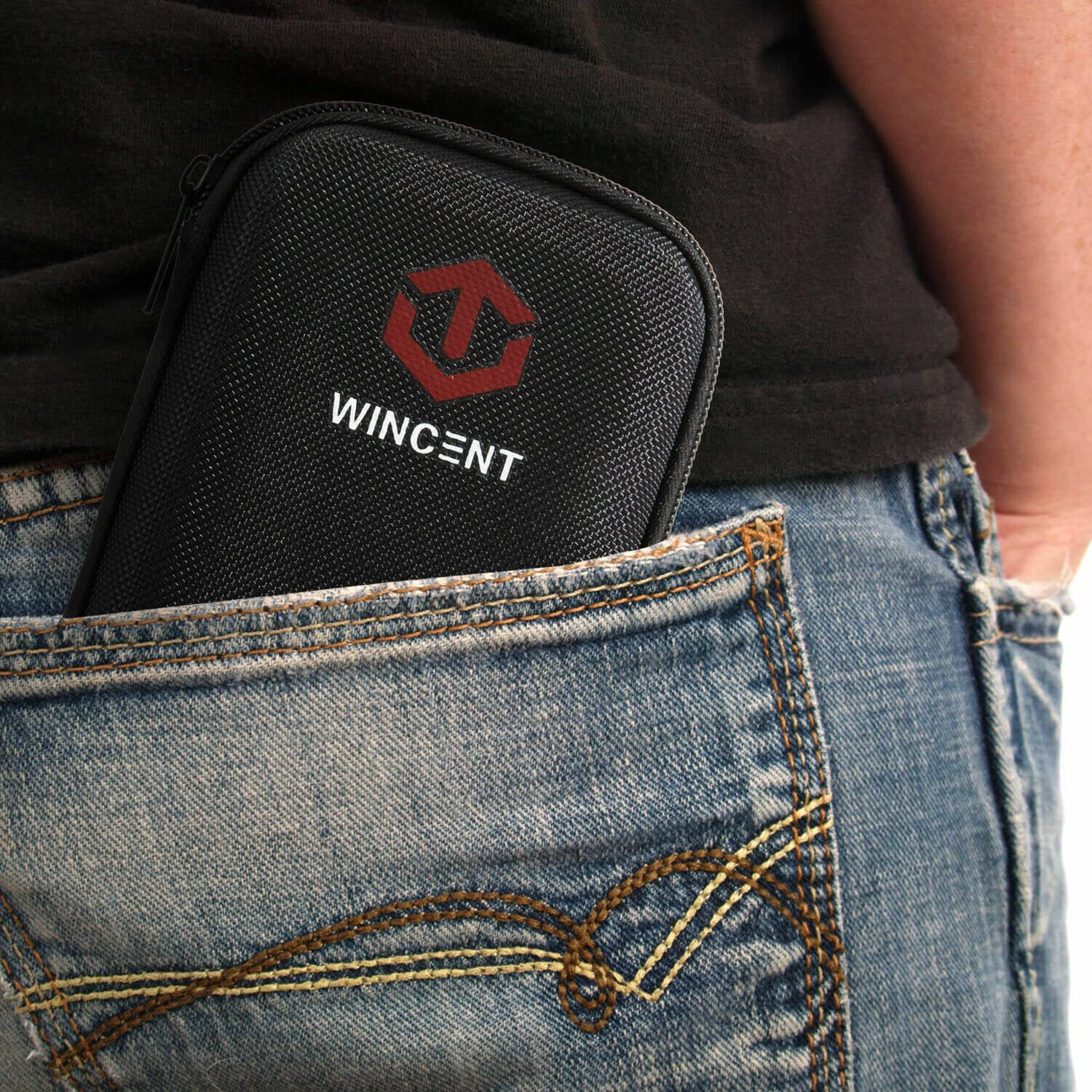 WINCENTPRO Gun Cleaning Kit, Universal Handgun Cleaning Kit for .22 .357/.38/9mm .40 .45 Caliber Pistol Cleaning Kit for All Guns with Carrying Case Portable Bronze Bore Brush