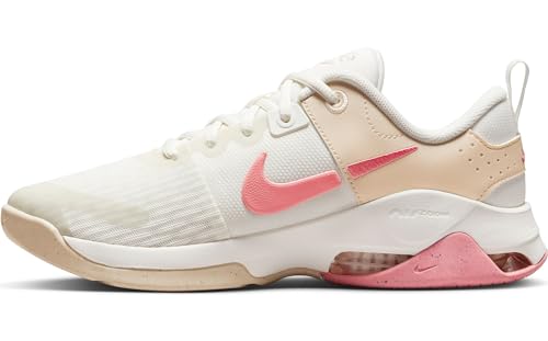 Nike Women's Air Zoom Bella 6 Sneakers, White Pink, 8.5